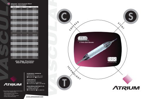 V12 Vascular 0010C - Atrium Medical Corporation