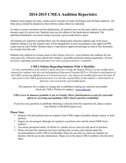 Finalized CMEA Rep 2014-2015