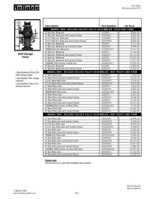 DDX Deluge Valve - Reliable Automatic Sprinkler Co.