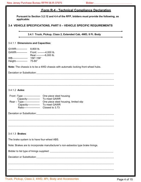 Technical Compliance Declaration