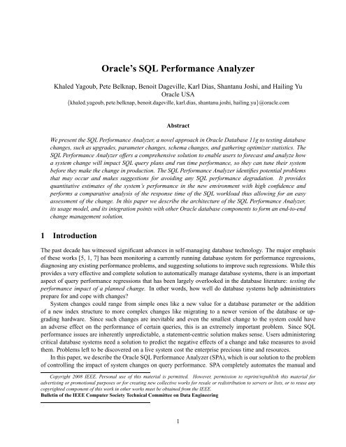 Oracle's SQL Performance Analyzer - FTP Directory Listing