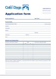 Dog Walker Registration Form - Bath Cats and Dogs Home