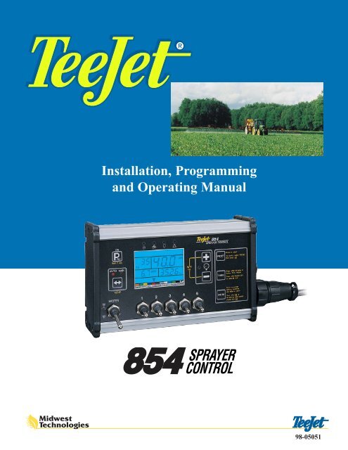 TeeJet 854 Operating Manual_98-05051 R1