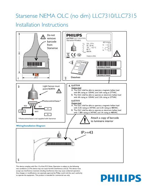 Starsense NEMA OLC Installation Guide - Philips Lighting
