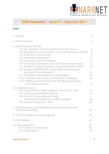 ENN Newsletter IV/2011