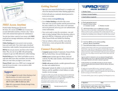 ProFed Online Banking - Professional Federal Credit Union