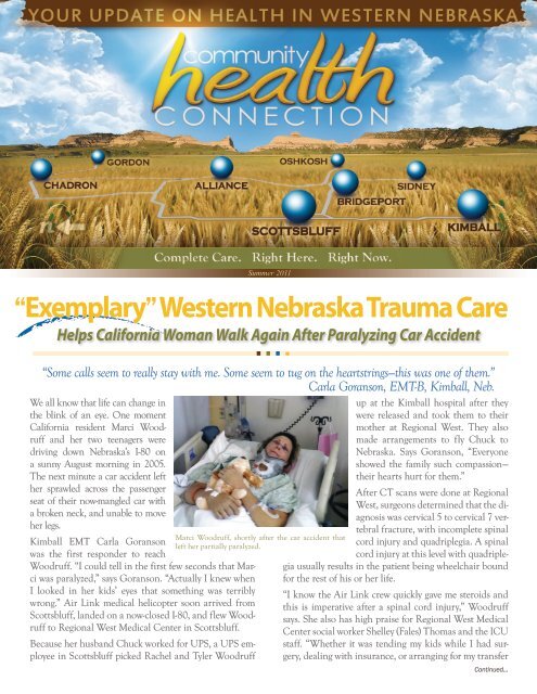 Community Health Connection Update - Regional West Medical ...