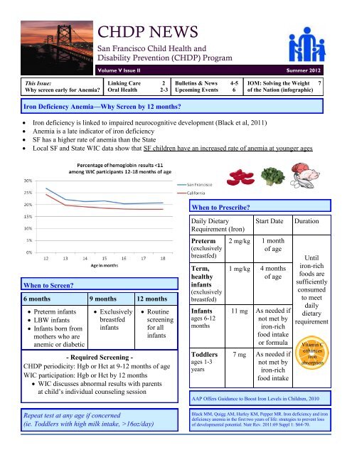 CHDP NEWS - San Francisco Department of Public Health