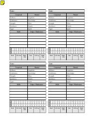 GURPS 4th Edition Character Record - RPG Sheets