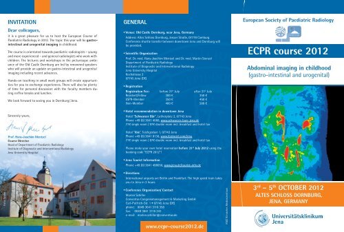 programme (PDF) - ESR - Congress Calendar