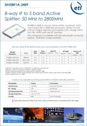 32 x 1 IF / L-band LS Series Switch - ETL Systems