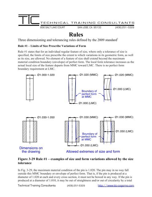 Three Rules - Technical Training Consultants