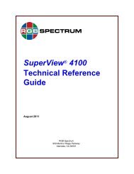 Spec Sheet - RGB Spectrum