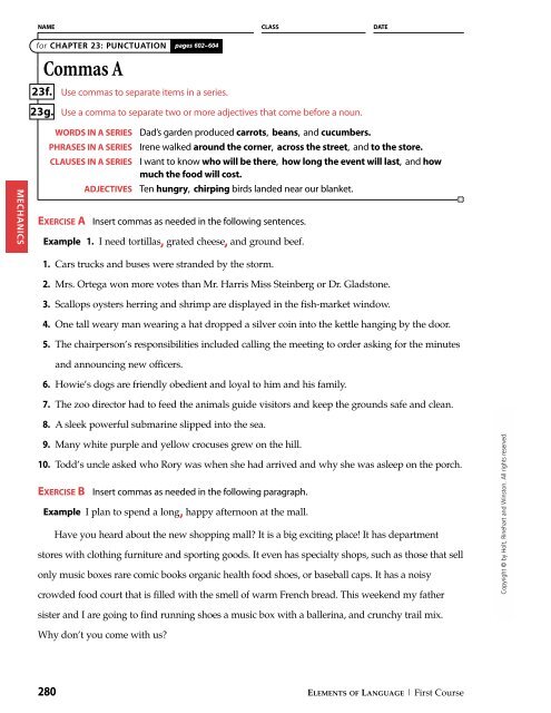 Commas A - Azinga Cartoons