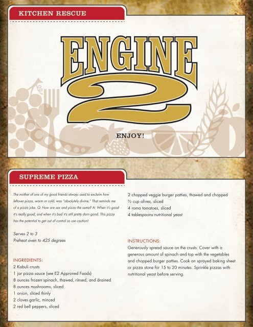 Kitchen Rescue Recipes - The Engine 2 Diet