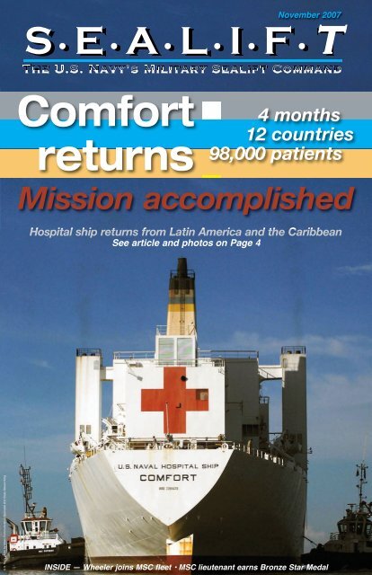 November 2007 Sealift PDF - Military Sealift Command - The US Navy