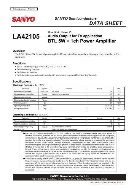 LA42105 - Turuta Electronics World