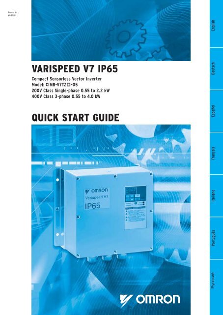 VARISPEED V7 IP65 QUICK START GUIDE