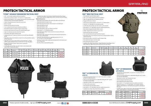 protech tactical armor protech tactical armor - Chief Supply
