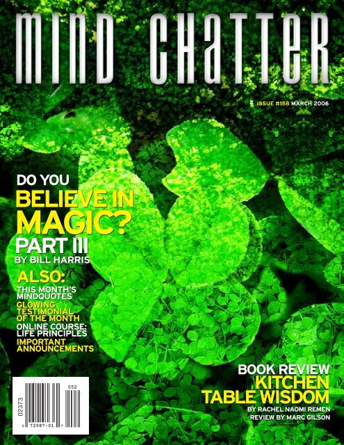 Mind Chatter #158 (March, 2006) (PDF) - Centerpointe Research ...