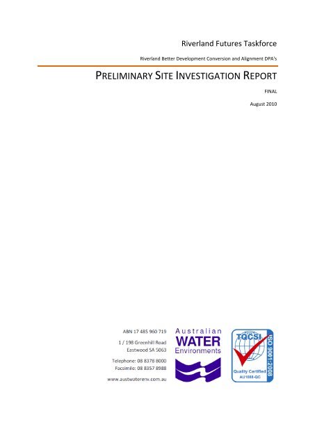 Preliminary Investigation Report Initial Investigation Report:
