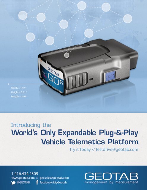 Geotab GPS Fleet Management Solutions Brochure - M2M Sprint