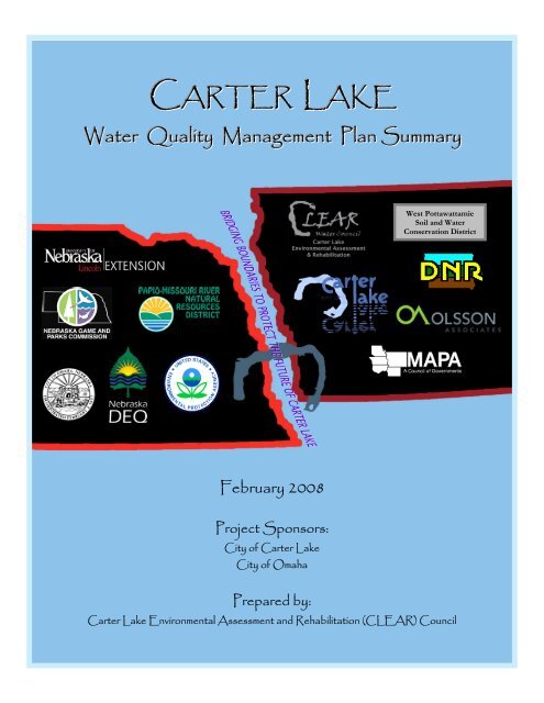 Water Quality Management Plan Summary Document - Carter Lake ...