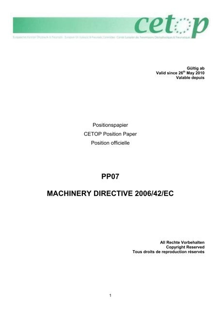 CETOP allegato - Metal Work