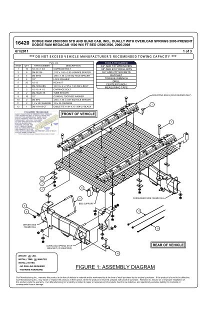 Installation Instructions - American RV Company