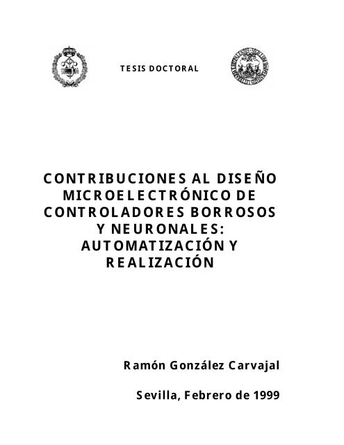 Diseno Microelectronico de Controladores borrosos y neuronales ...