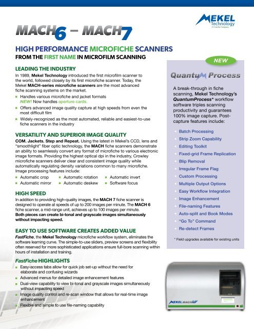 microfiche scanners - The Crowley Company