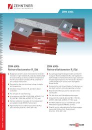 ZRS 6060 Zehntner-Retroreflectometer ... - Traffic Tech