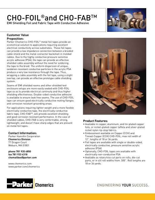CHO-FOIL®and CHO-FABTM - Parker