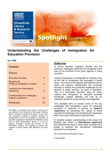 Understanding the Challenges of Immigration for Education Provision