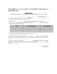 Agreement (to be signed on Non Judicial Stamp paper of Rs. 50 ...