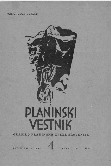 April - Planinski Vestnik