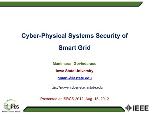 Cyber-Physical Systems Security of Smart Grid