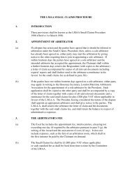 the lmaa small claims procedure - LMAA | London Maritime ...