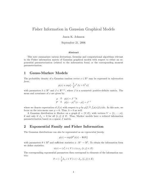 Fisher Information in Gaussian Graphical Models