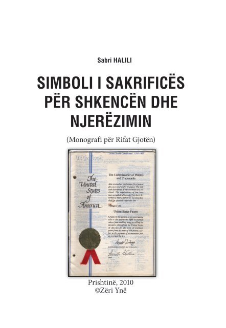 simboli i sakrificës për shkencën dhe njerëzimin - Prof.Dr.Sc.Rifat ...