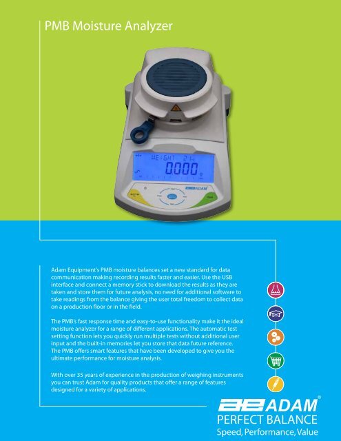 PMB Moisture Analyzer - Adam Equipment