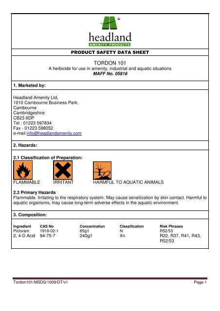 TORDON 101 - Headland Amenity