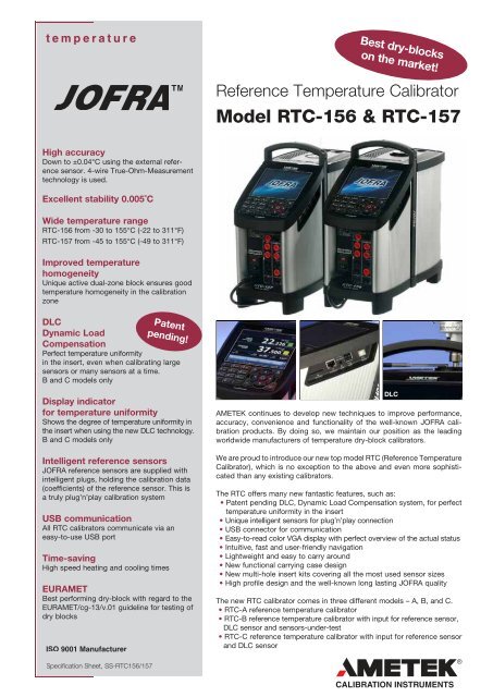 Model RTC-156 & RTC-157