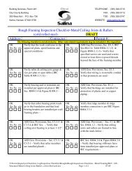 Rough Framing Inspection Checklistâ Metal Floor & Roof Joists (cold ...