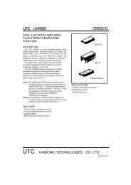 UTC UC3842B / 3843B LINEAR INTEGRATED CIRCUIT