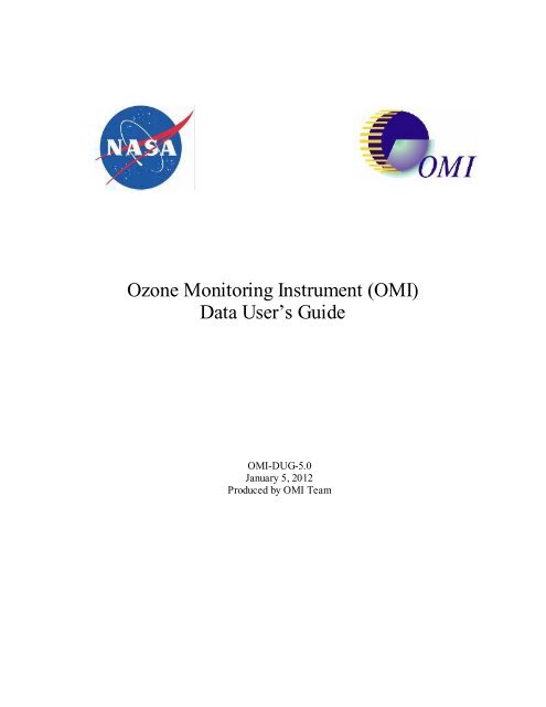Ozone Monitoring Instrument (OMI) Data User's Guide