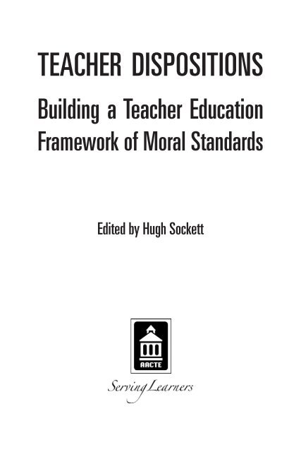 (Ed.), Teacher dispositions