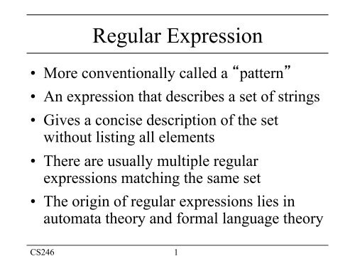 Regular Expression