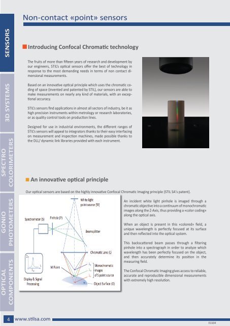 Non-contactiÂ«pointÂ»isensors - STIL