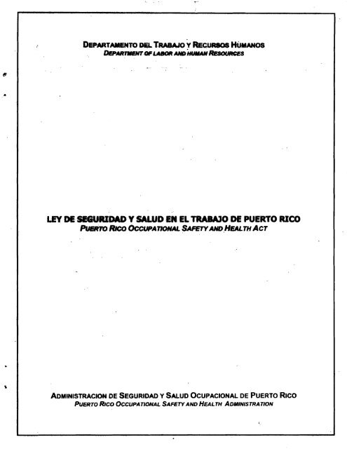 Ley 16 1975 - Departamento del Trabajo y Recursos Humanos